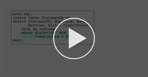 Creating User Defined Macro Variables Using And Creating Macro Variables In Sql Coursera