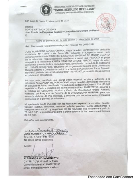 Revocatoria De Poder Pdf
