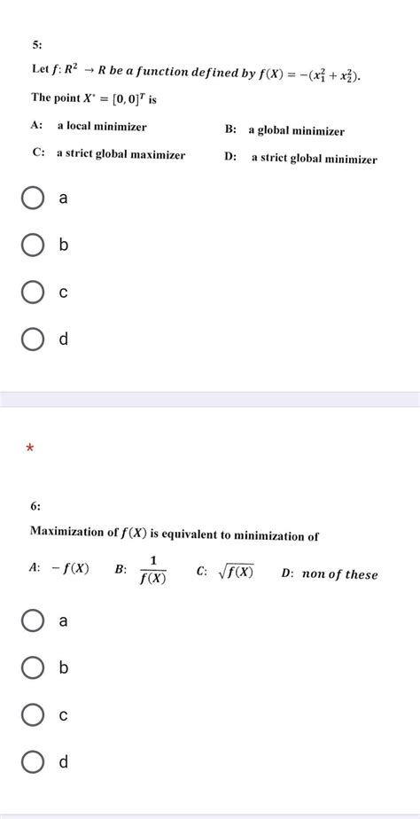 solved 5 let f r2→r be a function defined by