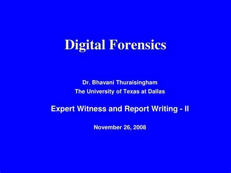 PPT Digital Forensics PowerPoint Presentation Free Download ID 5500232