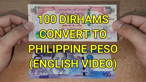 100 Dirhams To Philippine Peso Dubai Money To Peso Dirham To Peso