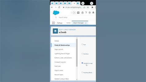 How To Create A Long Text Area Field In Salesforce Tech W3web