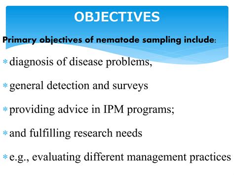 Sampling Techniques For Nematode Assay Pptx