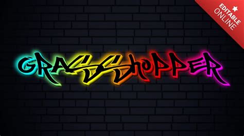 Grasshopper Text Effect Generator