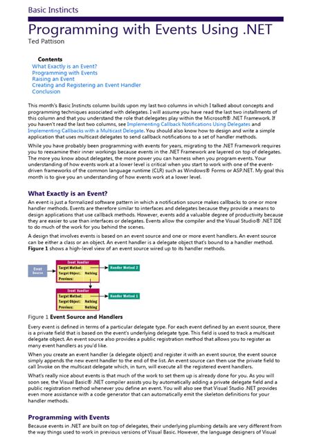 3 Programming With Events Download Free Pdf Method Computer