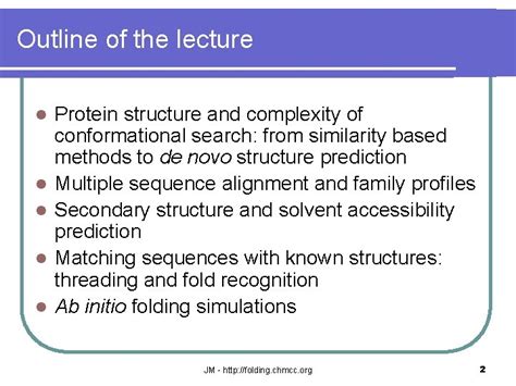 Introduction To Bioinformatics Lecture Xi Computational Protein Structure