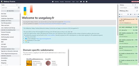 Request For More Disk Space In Galaxy France To Perform Transcriptomics