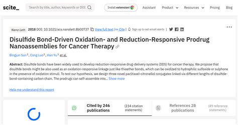 Disulfide Bond Driven Oxidation And Reduction Responsive Prodrug Nanoassemblies For Cancer