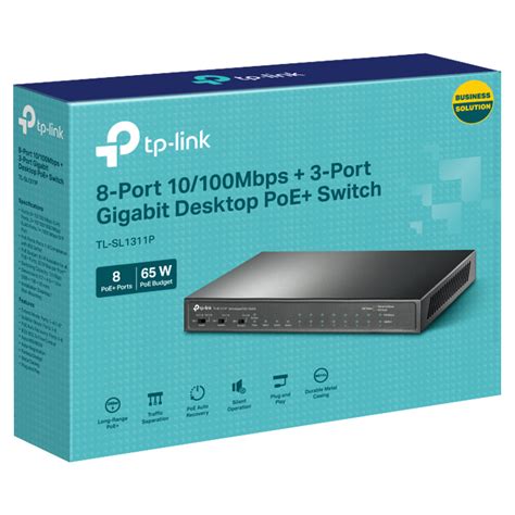 Buy Tp Link Port Mbps Port Gigabit Switch W Port Poe Tl Sl P Pc Case Gear