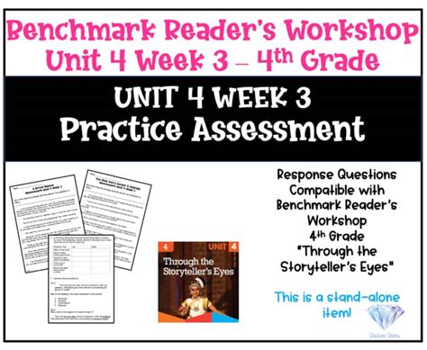 Benchmark Readers Workshop Unit 4 Practice Assessment 4th Grade