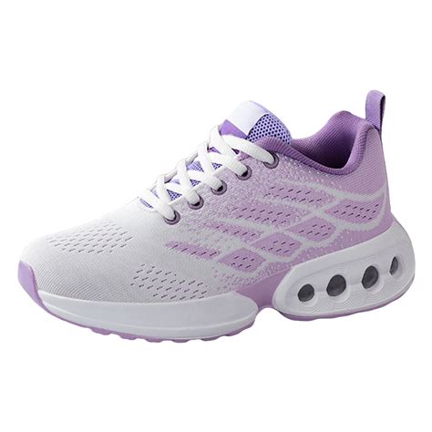 Womens Platform Sneakers Fashion Pattern Lace Up Tennis Shoes With Air