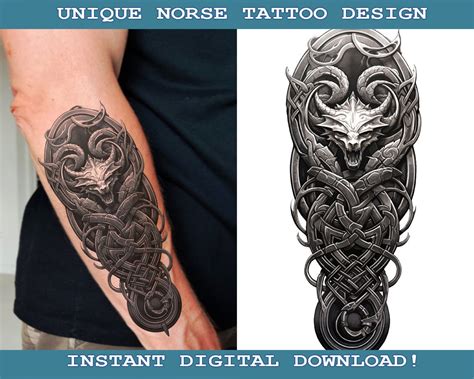 Nordic Wyrm Tattoo