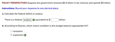 solved policy perspectives suppose the government receives