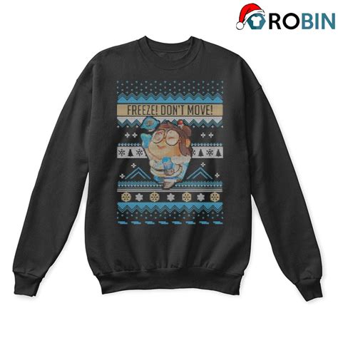 Freeze Dont Move Chibi Mei Ling Ugly Christmas Sweatshirts