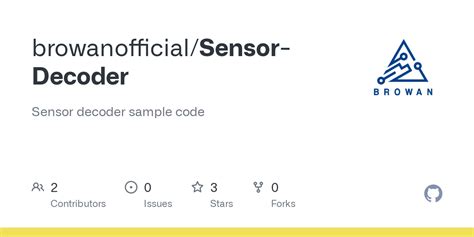 GitHub Browanofficial Sensor Decoder Sensor Decoder Sample Code