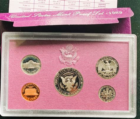1989 S Us Proof Set In Orig Gov Case Pkg 5 Gem Proof Coins Property