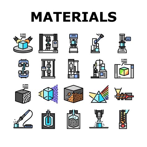 Material Construction Engineer Icons Set Vector 28220022 Vector Art At Vecteezy
