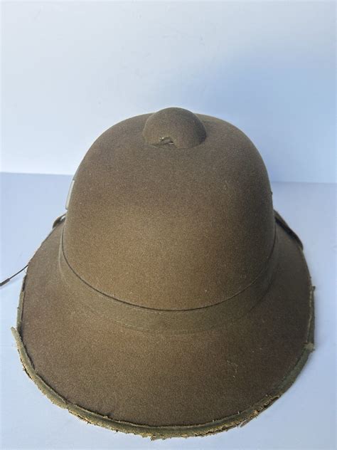 Original Wwii Ww2 German Army Pith Helmet Heer 1942 For Display Or