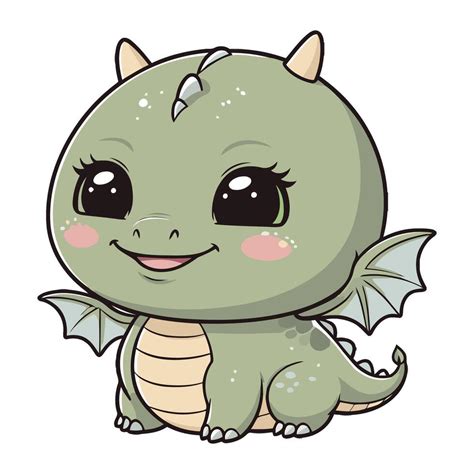 Laughing Chibi Dragon Relaxing 50879887 Vector Art At Vecteezy