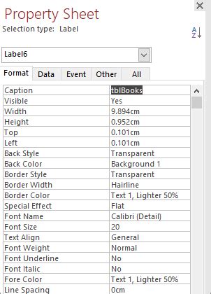 Microsoft Access Free Course Report Headers