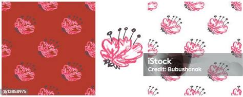 왁스 크레용으로 그림을 설정하십시오 천 디자인 섬유 직물 벽지 포장지 인쇄 0명에 대한 스톡 벡터 아트 및 기타 이미지 0명 개화기 그래픽 프린트 Istock