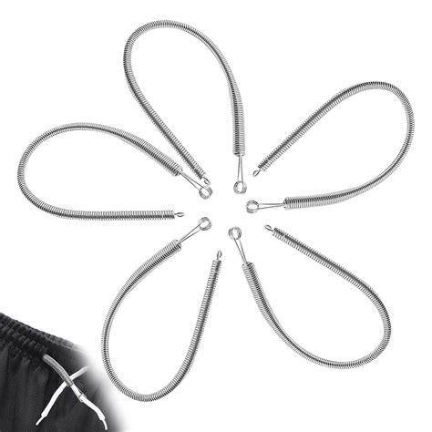 5 Pcs Spring Drawstring Threader Tool Versatile Elastic Band Lace And Cord