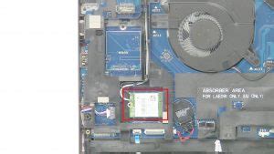 Dell Latitude 5580 P60F001 WLAN Card Removal Installation