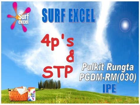 Surf Excel Ppt Pptx