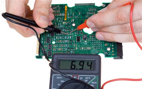 PCB And Multimeter Stock Photo Image Of Isolated Experiment 13596104