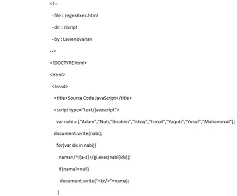 Membuat Regexp Exec Di Javascript Webhozz Blog
