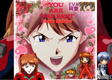 Asuka Evangelion Uncropped Free Animated  Picmix