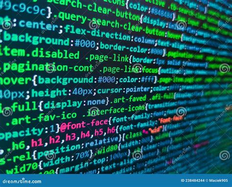 Close Up Of Random Computer Code Comprised Of Numbers And Letters