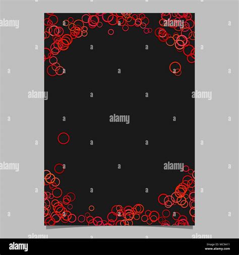 Dark Abstract Random Circle Pattern Card Template Vector Brochure Background Graphic Design
