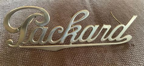 Packard Radiator Core Script Brassnickel Era Memorabilia Toys Art