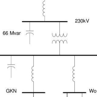 Simplified One Line Diagram For Example 1 Download Scientific Diagram