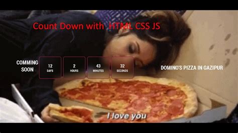 Count Down With Html Css Js Youtube