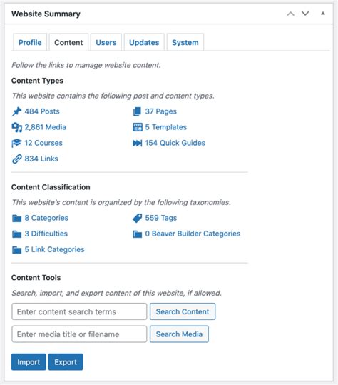 Dashboard Summary Plugin • Wpshout
