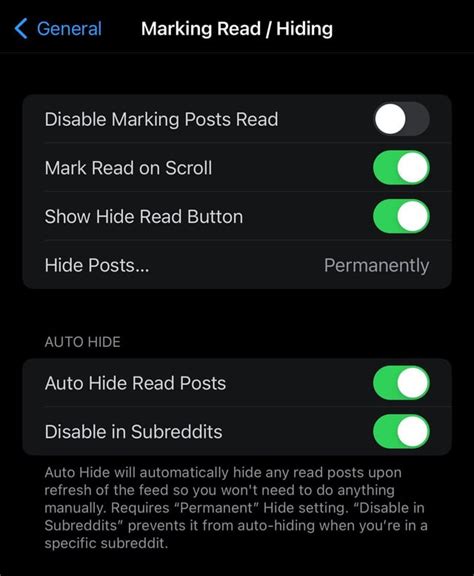 req a separate setting to enable disable “mark read on scroll” in