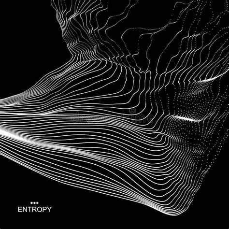 Array With Dynamic Particles 3d Technology Style Abstract Background