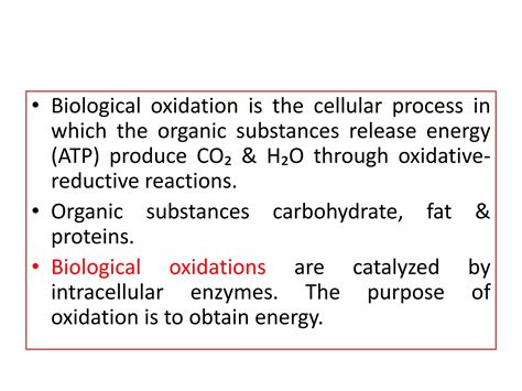 Biological Oxidation Ppt