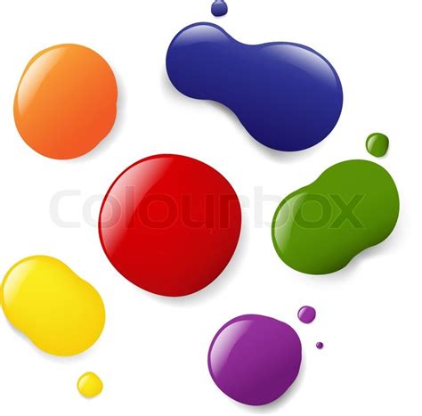Color Blobs Set Stock Vector Colourbox