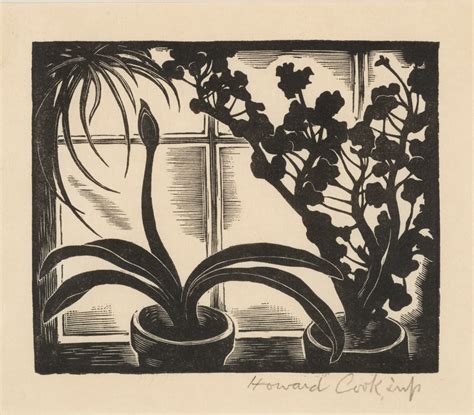 Howard Cook Window Plants The Owings Gallery