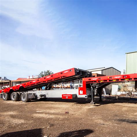 3 Axles Container Chassis Loader Lowboy Trailer Gooseneck Semi Trailers