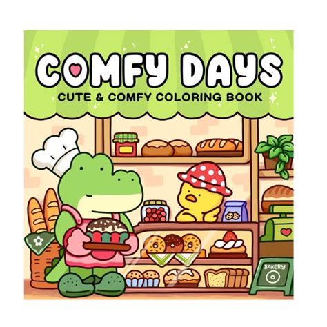 Книжка за оцветяване Comfy Days за деца илюстрации на животни 40 страници 8x8 инча Emag Bg