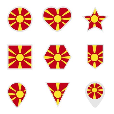 Premium Vector Pointer Collection With Shape Flag Design