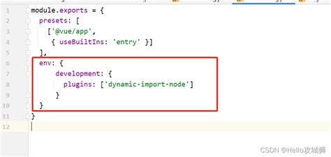 在node js项目中安装并配置babel插件：dynamic import node csdn博客