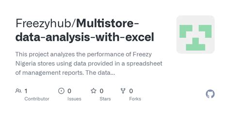 GitHub Freezyhub Multistore Data Analysis With Excel This Project Analyzes The Performance Of