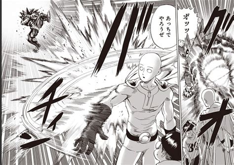 Saitama Slaps Awakened Garou Manga De One Punch Man Imagenes De