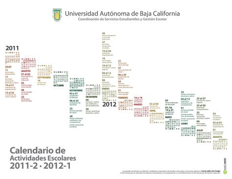 Calendario Escolar Uabc 2011 2 2012 1 Ppt