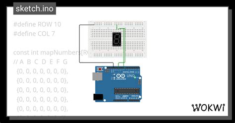 7 Seg Number Wokwi Esp32 Stm32 Arduino Simulator